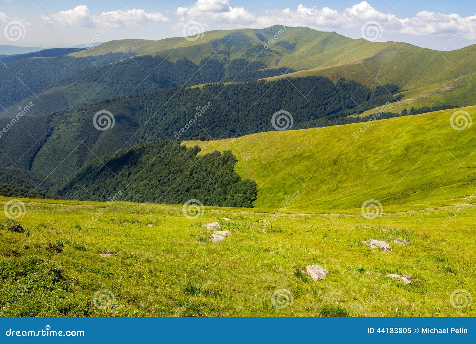 Stones on the Hillside of Mountain Range Stock Image - Image of outdoor ...
