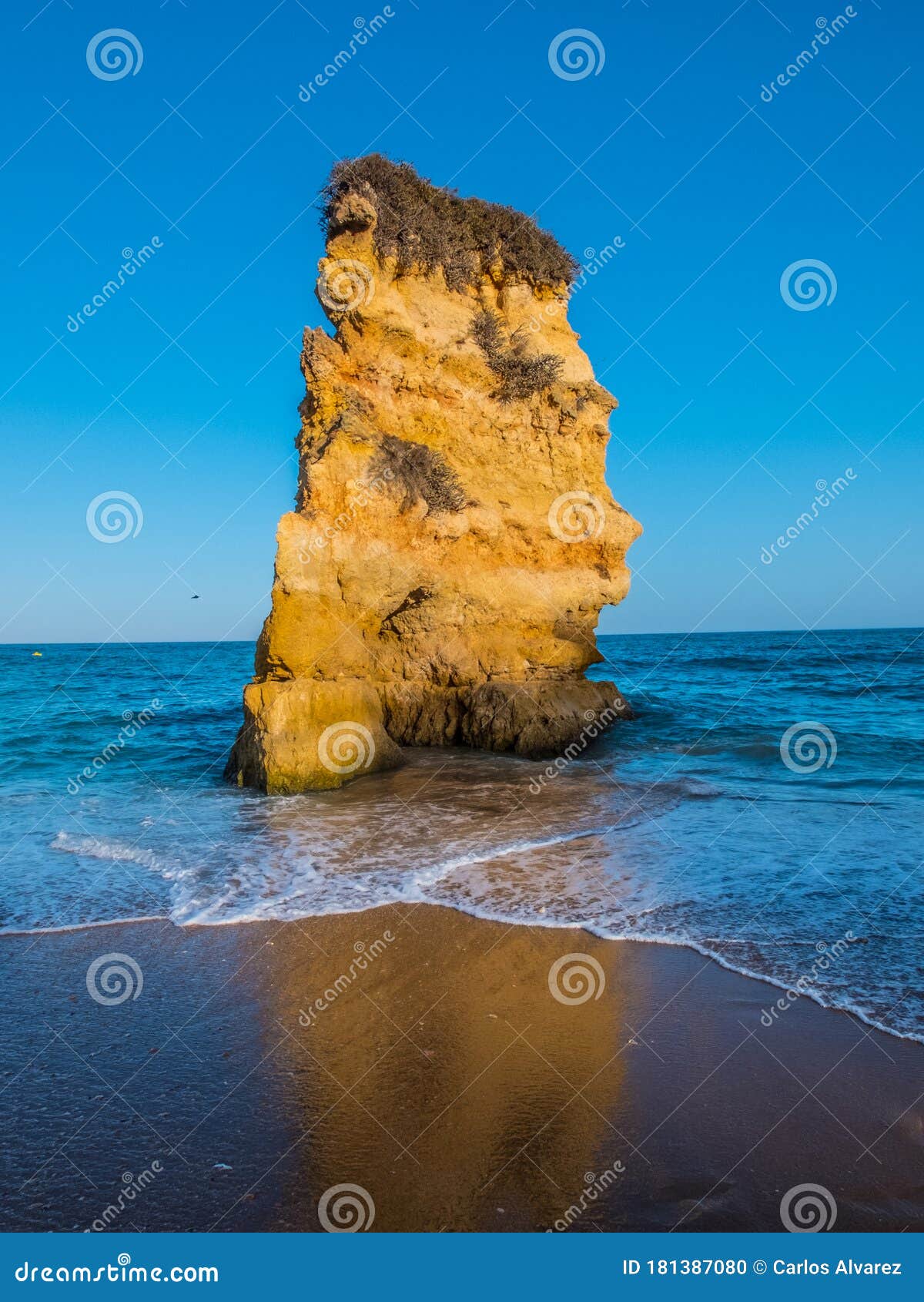 Stones Inside the Water in Portugal Stock Photo - Image of peaceful ...