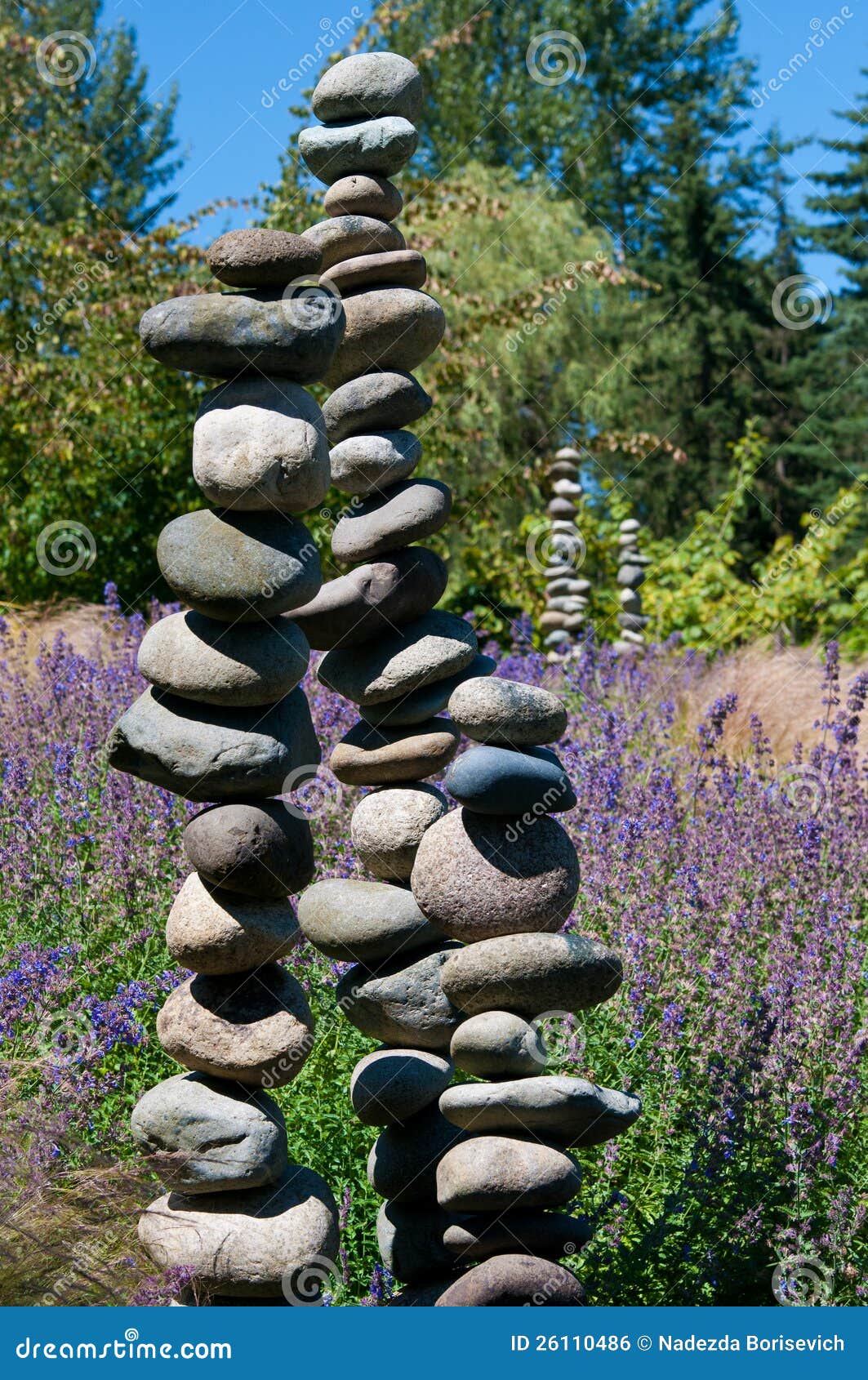 Stones in Japanese garden stock photo. Image of decoration - 26110486