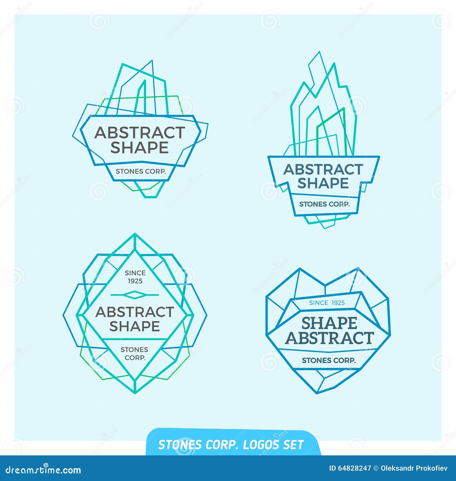 Stones label collection stock vector. Illustration of blue - 64828247