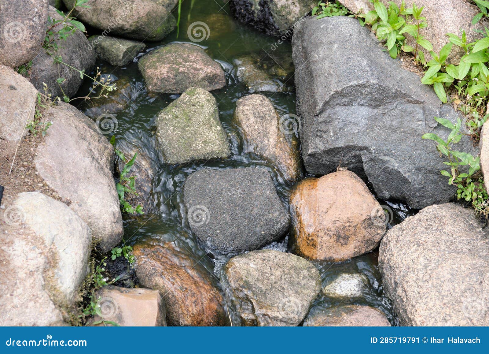Stones Lying in River Water Stock Image - Image of rock, natural: 285719791