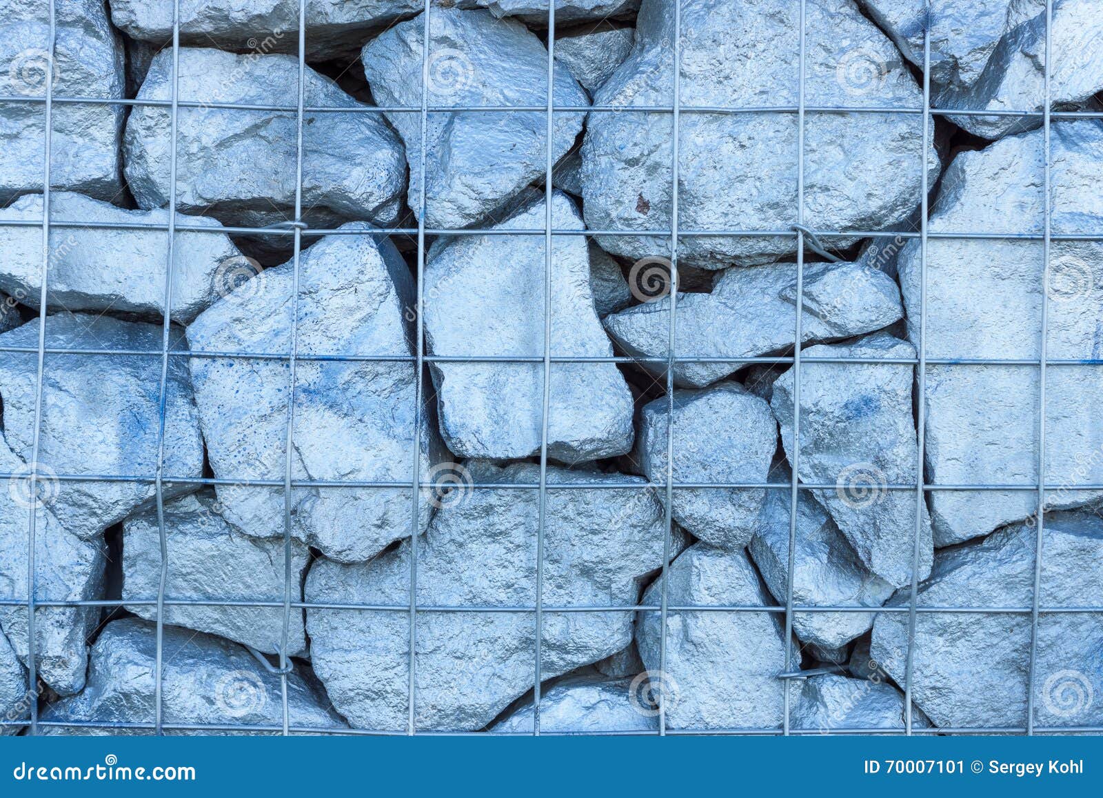 Stones and mesh. stock image. Image of steel, protection - 70007101