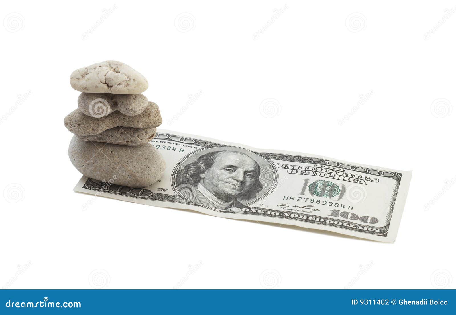 Stones and money stock photo. Image of harmonious, balancing - 9311402