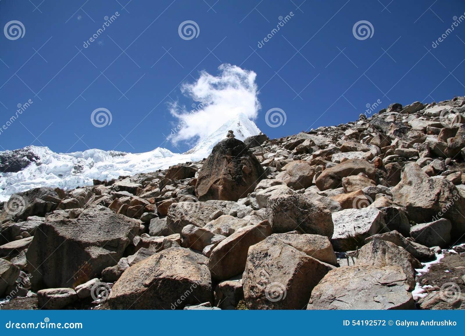 Stones in mountain stock photo. Image of active, backpacking - 54192572