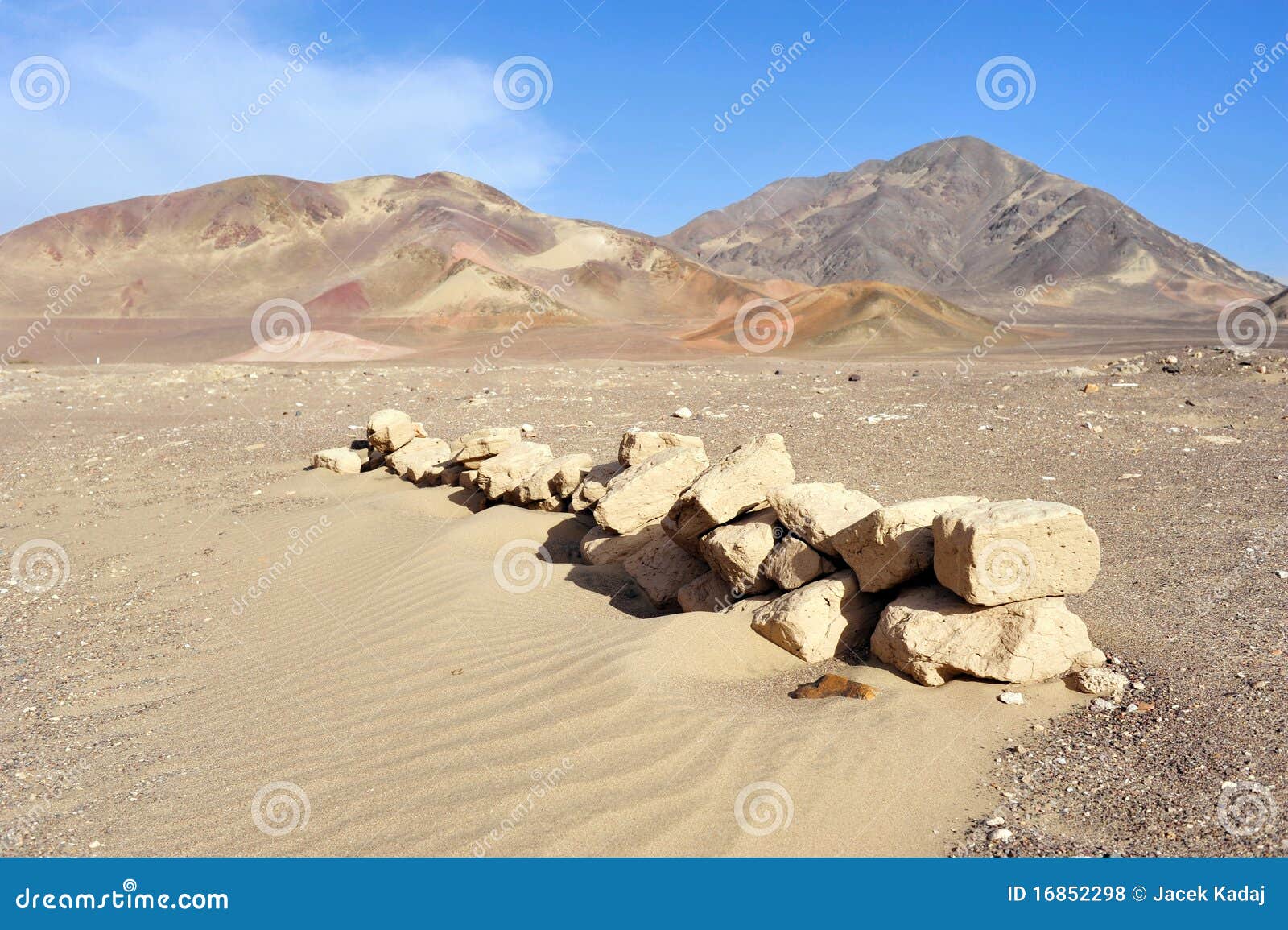 Stones on Nazca desert stock photo. Image of outdoor - 16852298