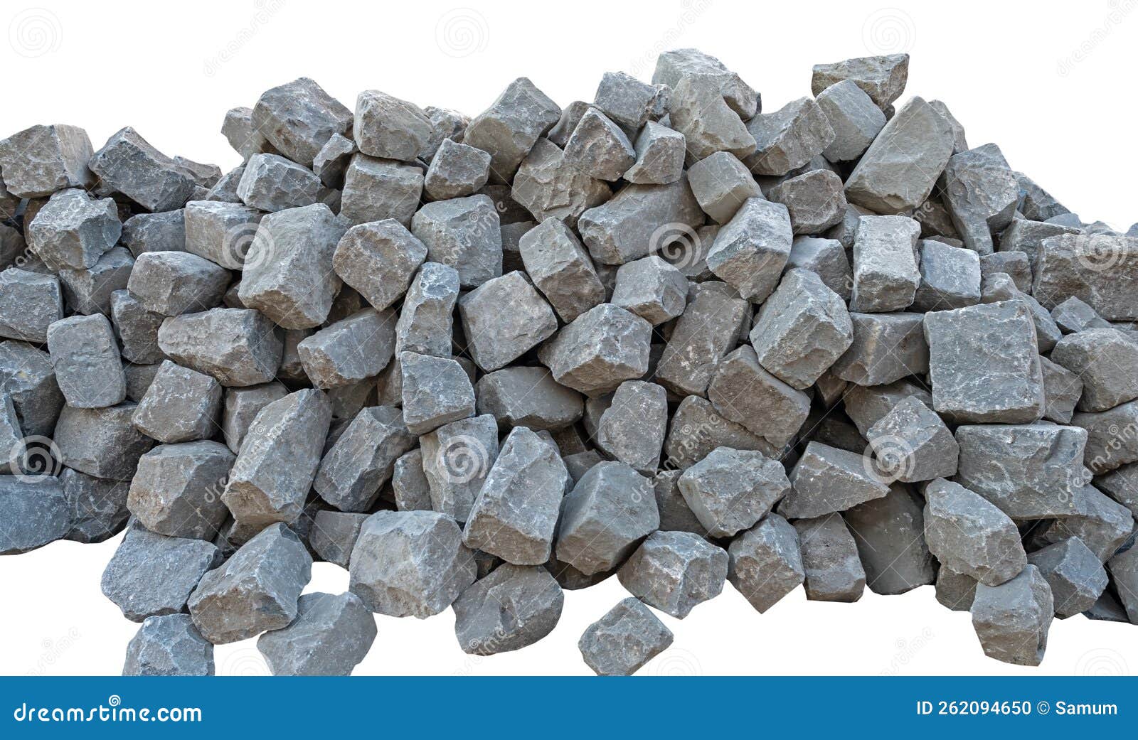Stones from the Old Road on a White Stock Photo - Image of granite ...