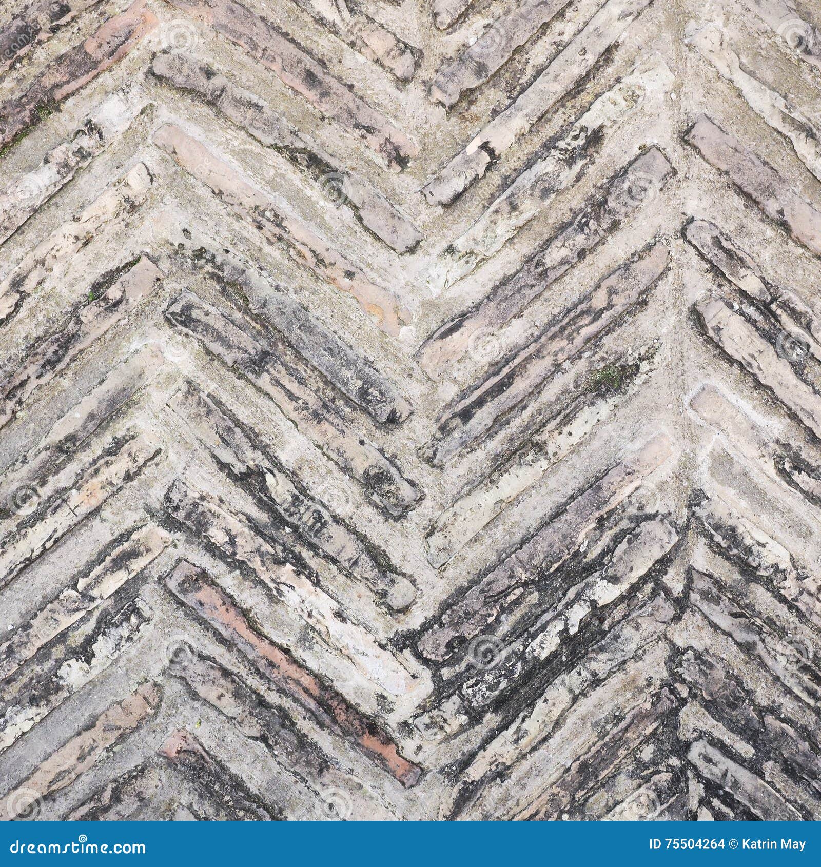 Stones Patterned in Fishbone Design Stock Photo - Image of fishbone ...