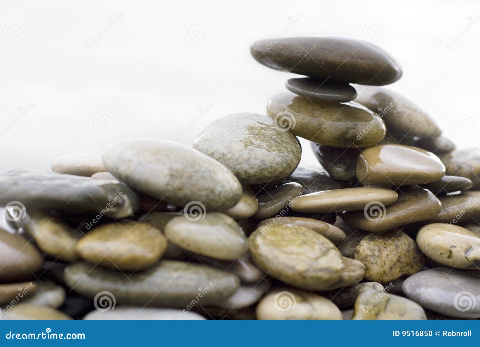 Stones and Pebbles Piled Up Stock Photo - Image of meditation, mineral ...