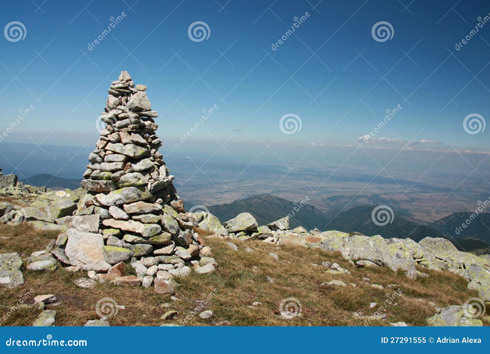 Stones Piled Up on Mountain Stock Image - Image of europe, ancient ...