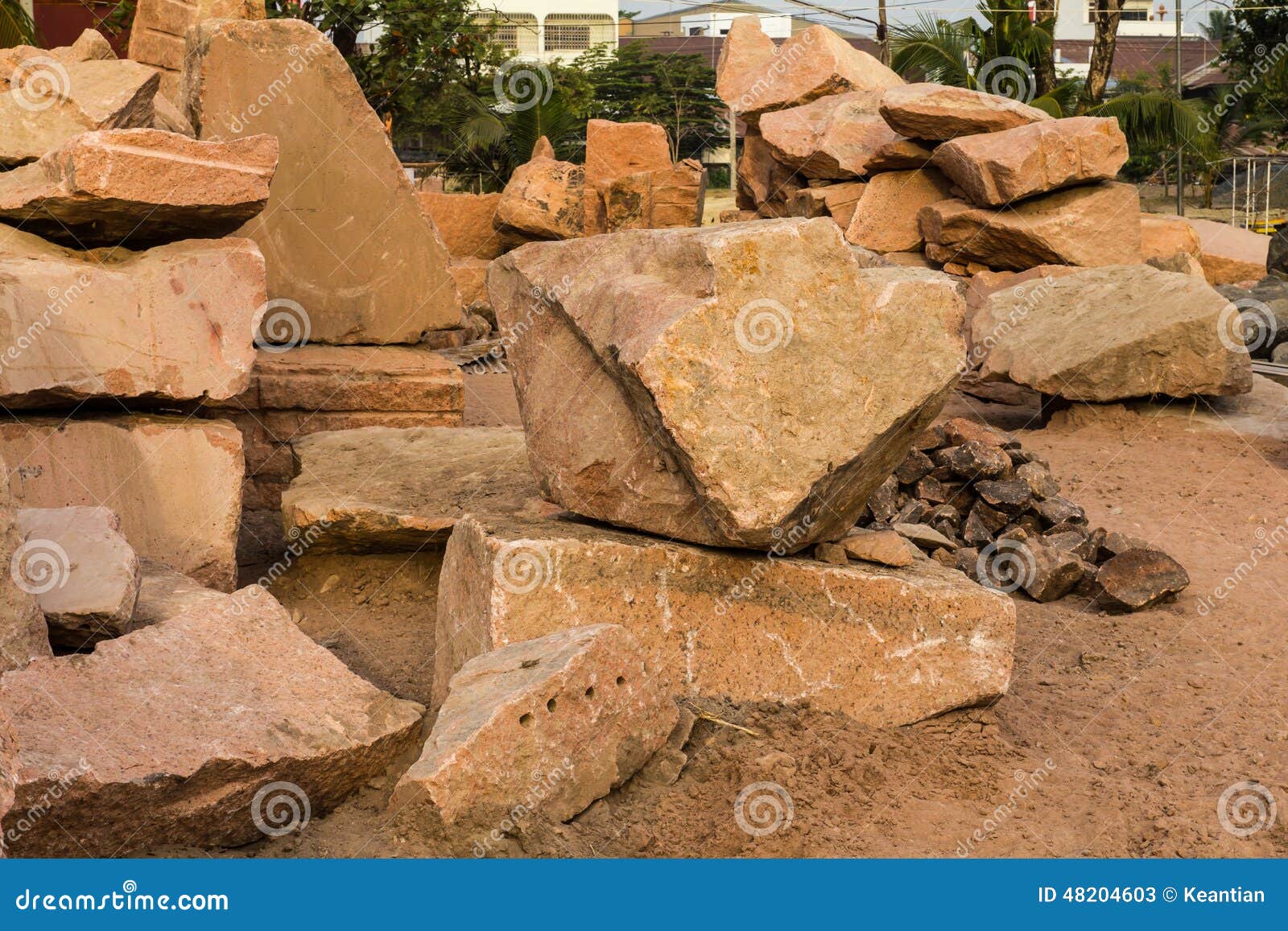 Stones placed ground stock image. Image of large, frame - 48204603