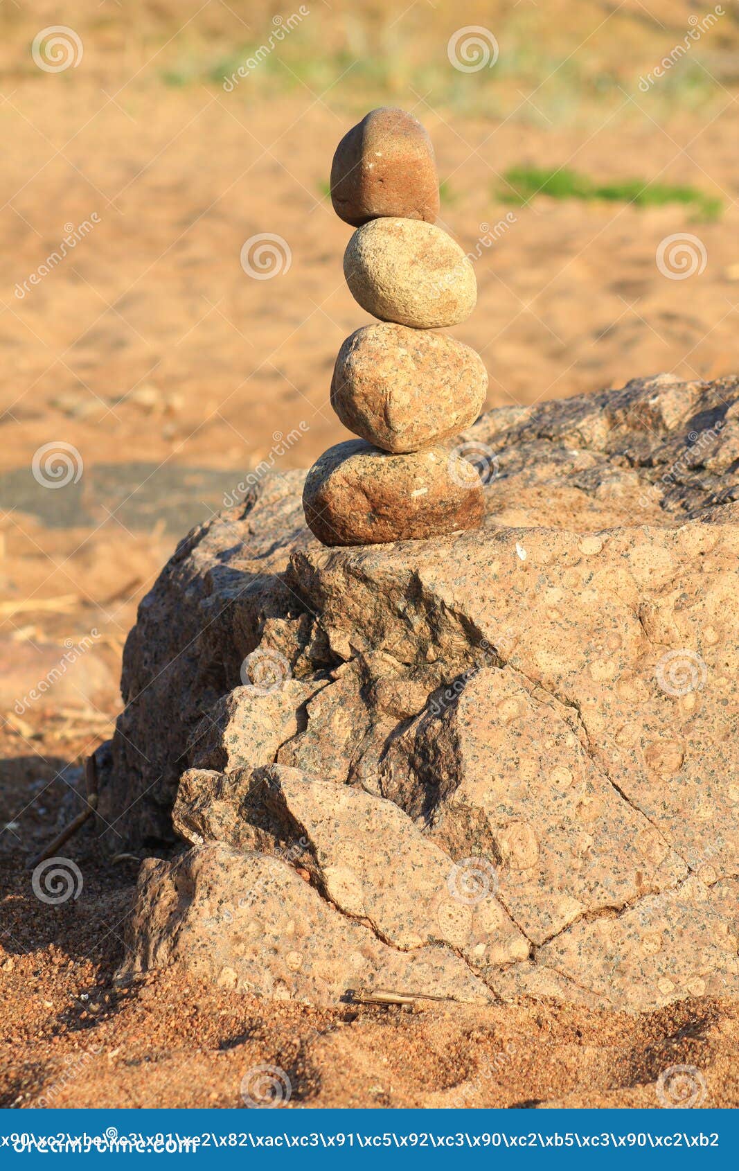 Stones pyramids one stock photo. Image of stone, coast - 223962914