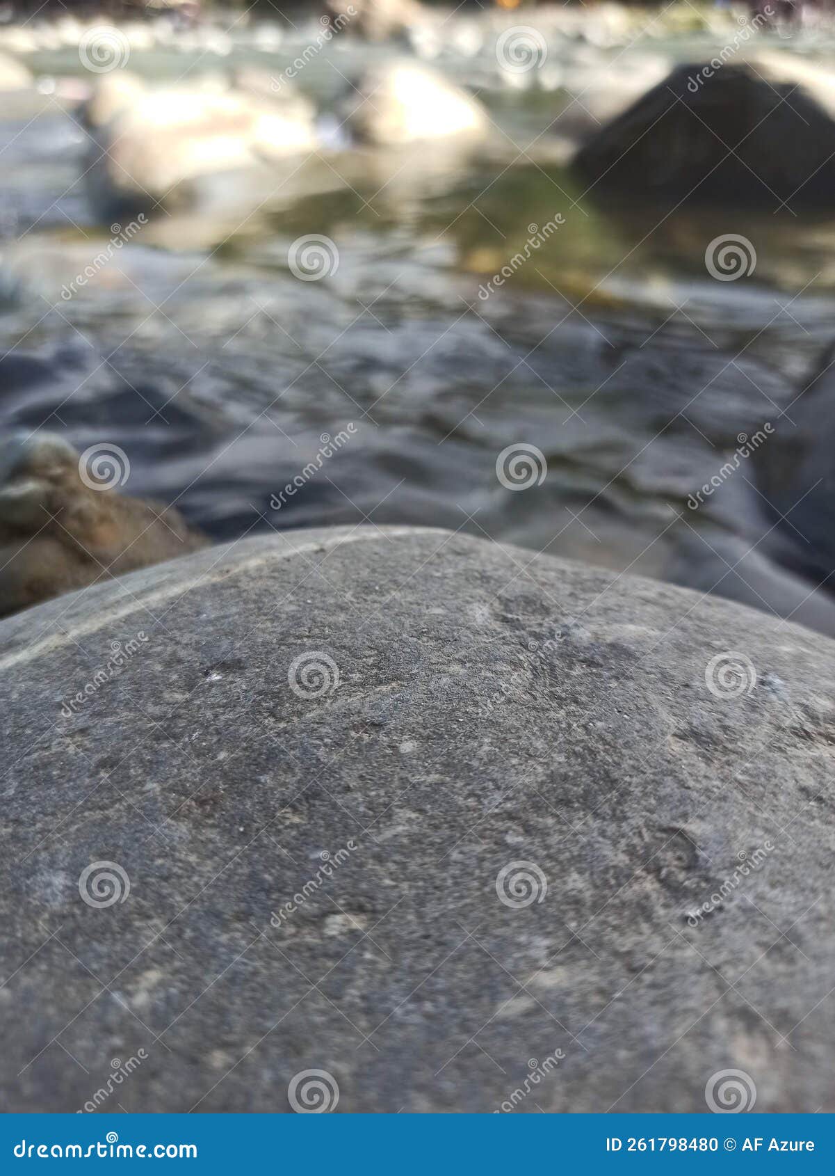 Stones in the river stock photo. Image of river, water - 261798480