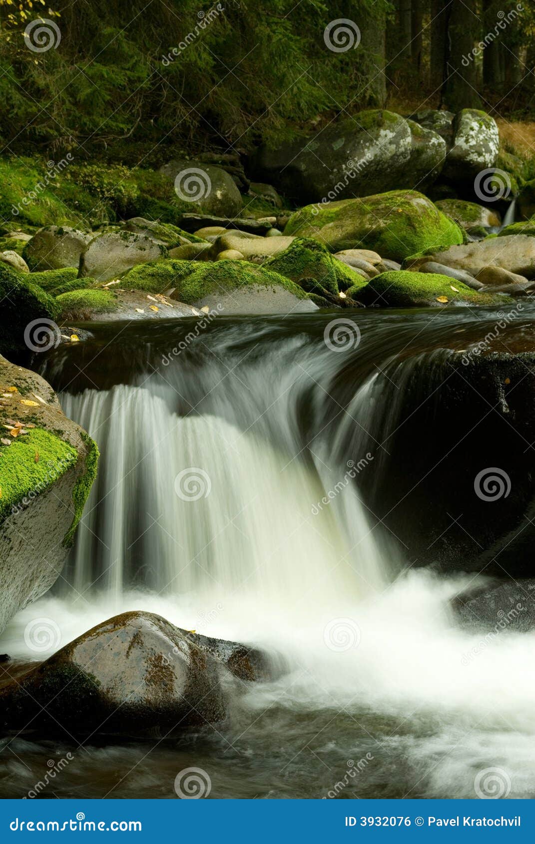 Stones and river stock photo. Image of stream, waterfall - 3932076