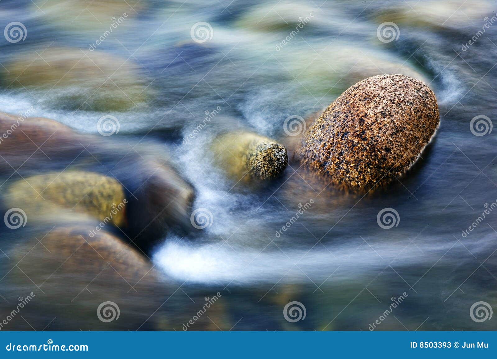 Stones in the river stock image. Image of shutter, wading - 8503393