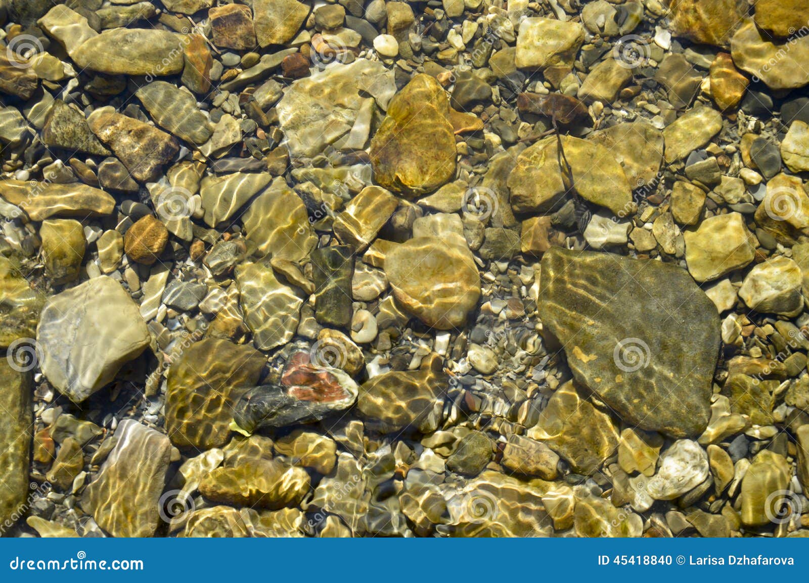 The Stones on the River Bottom. Variant2 Stock Photo - Image of ...