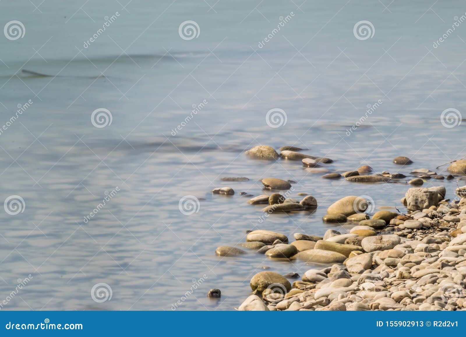 Stones by the river stock image. Image of rocky, riverbank - 155902913