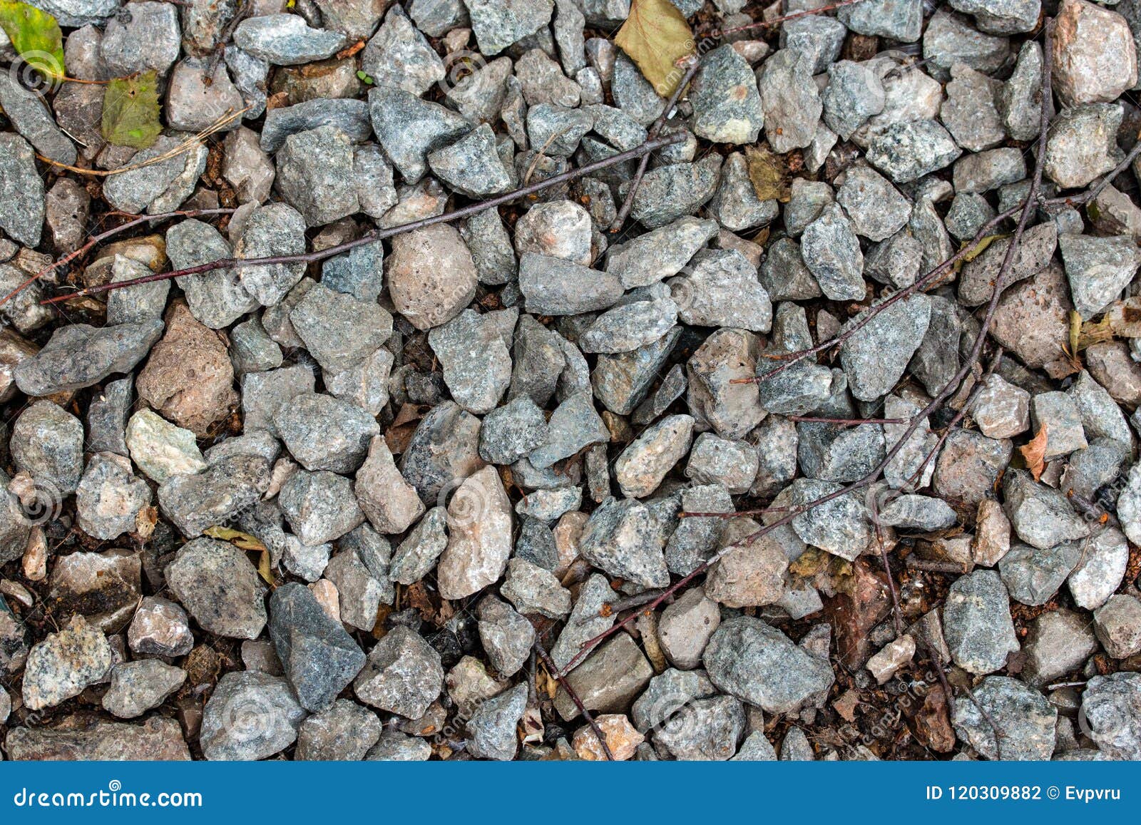 Stones and Rubble on the Road Stock Photo - Image of outdoor, nature ...