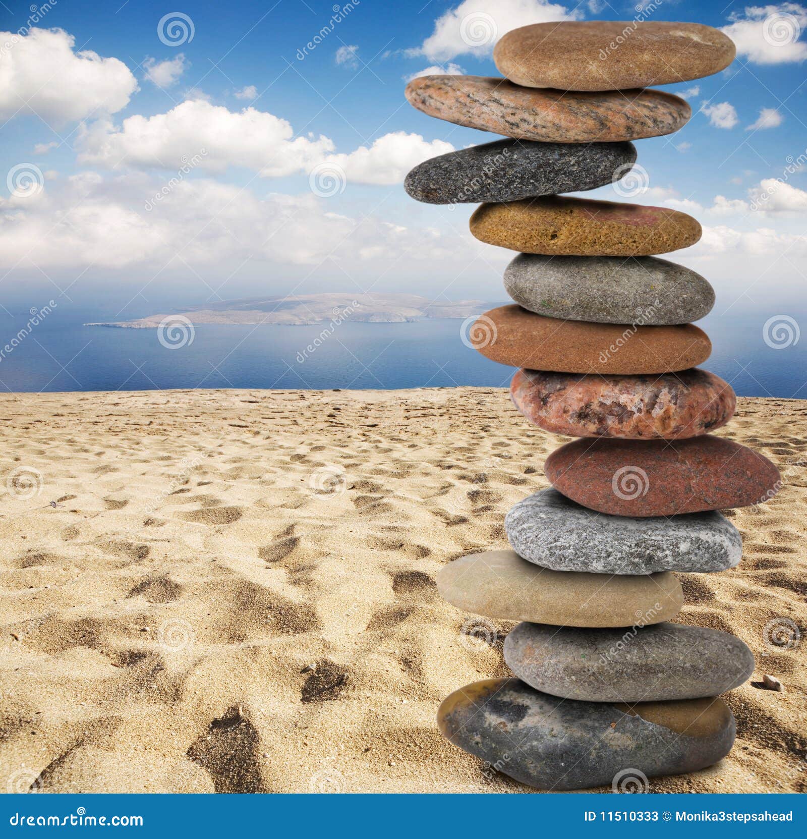 Stones on sand stock image. Image of buddhism, rock, purity - 11510333