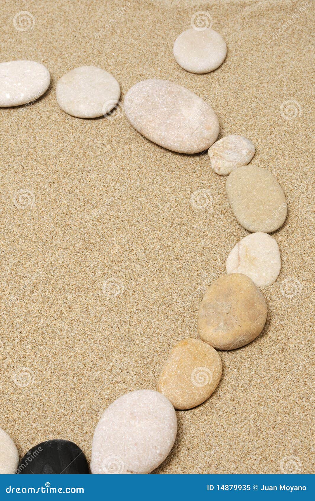 Stones on the sand stock image. Image of alternative - 14879935