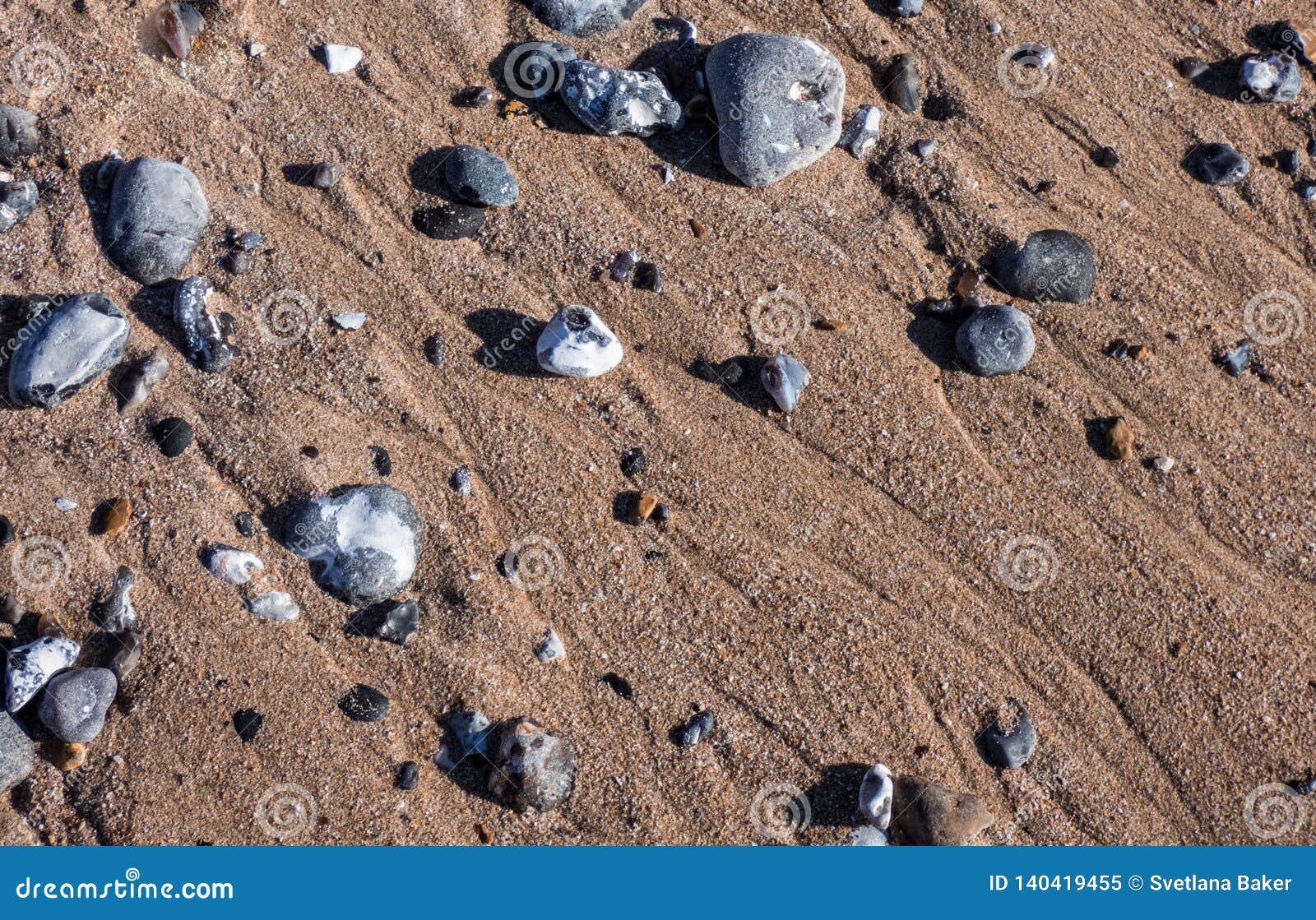 Stones and Sand on the Beach Stock Image - Image of textures, summer ...
