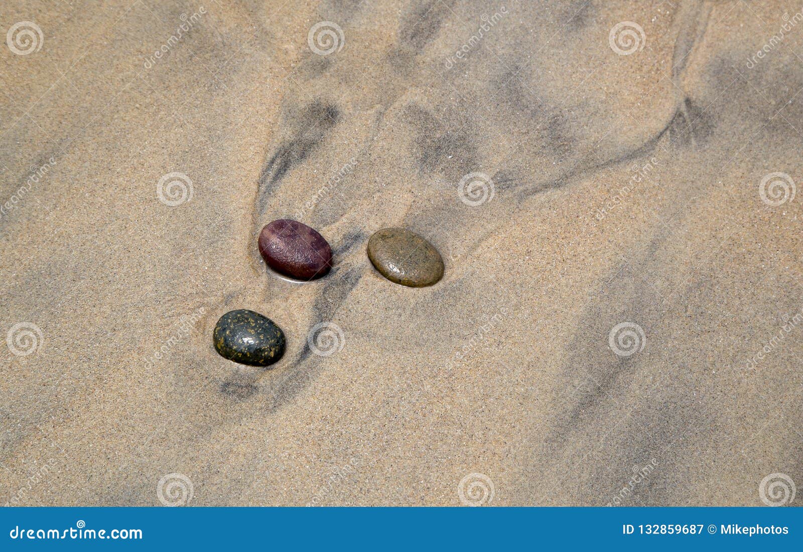 Stones in Sand in California Stock Image - Image of united, rocks ...