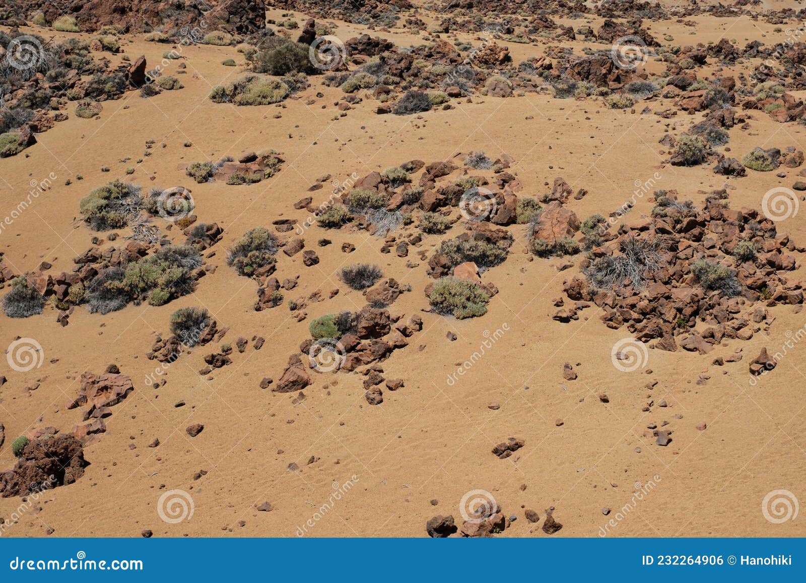 Stones and Sand, Dry Rock Desert Landscape Stock Photo - Image of ...