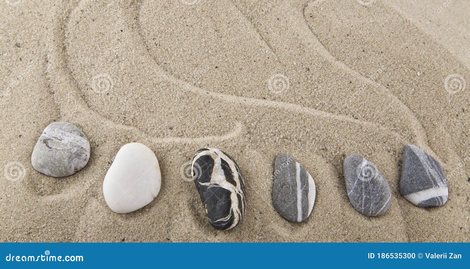 Stones on Sand for Relaxation As Background Stock Photo - Image of ...