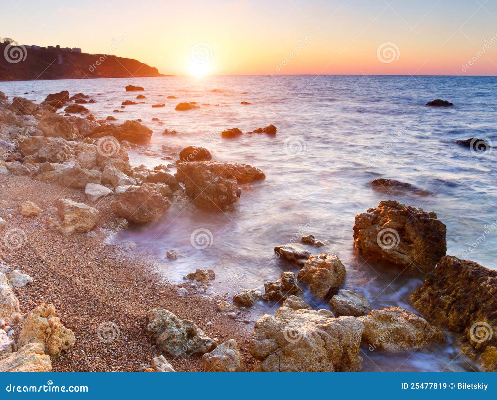 Stones in sea stock image. Image of reflection, abstract - 25477819