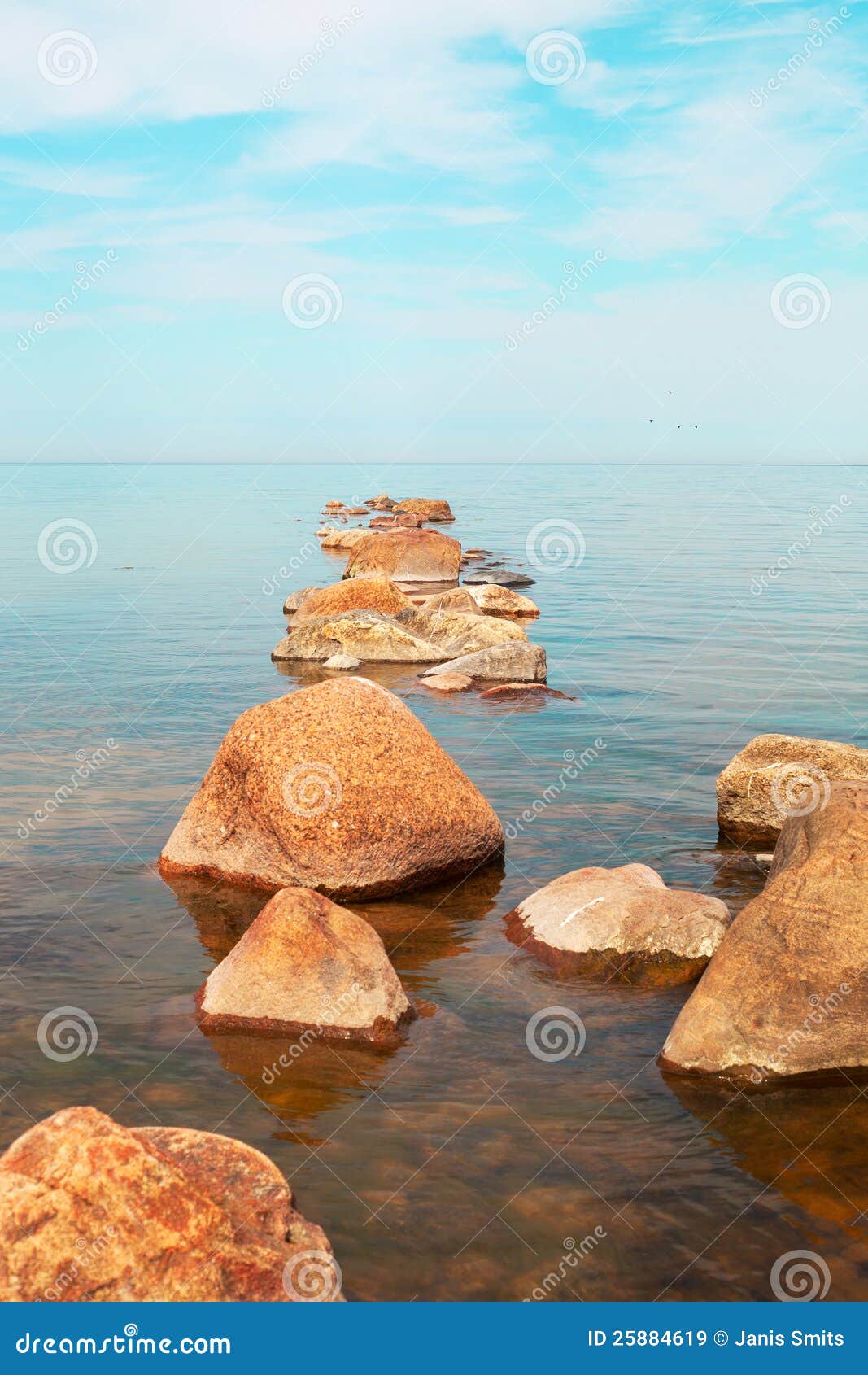 Stones in sea. stock image. Image of nature, coast, seascape - 25884619