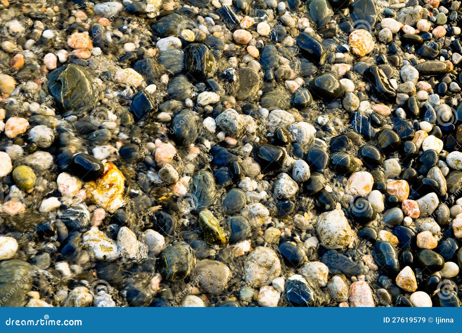 Stones through the sea stock image. Image of cobblestone - 27619579