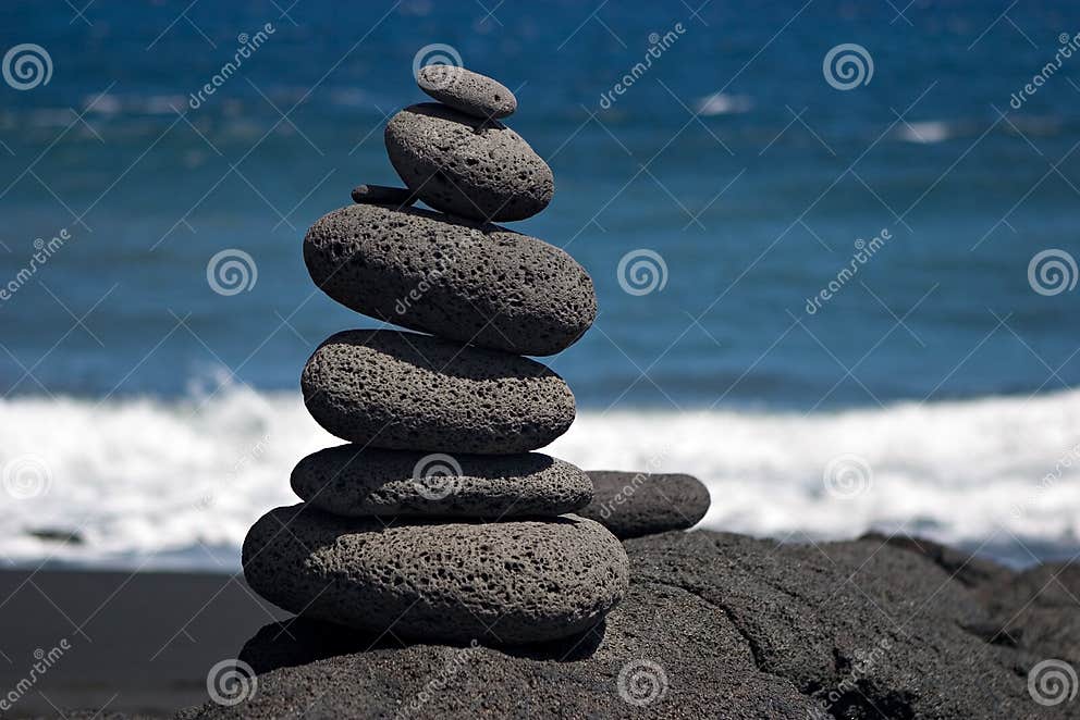 Stones by sea stock photo. Image of lava, sunny, stone, wave - 64034