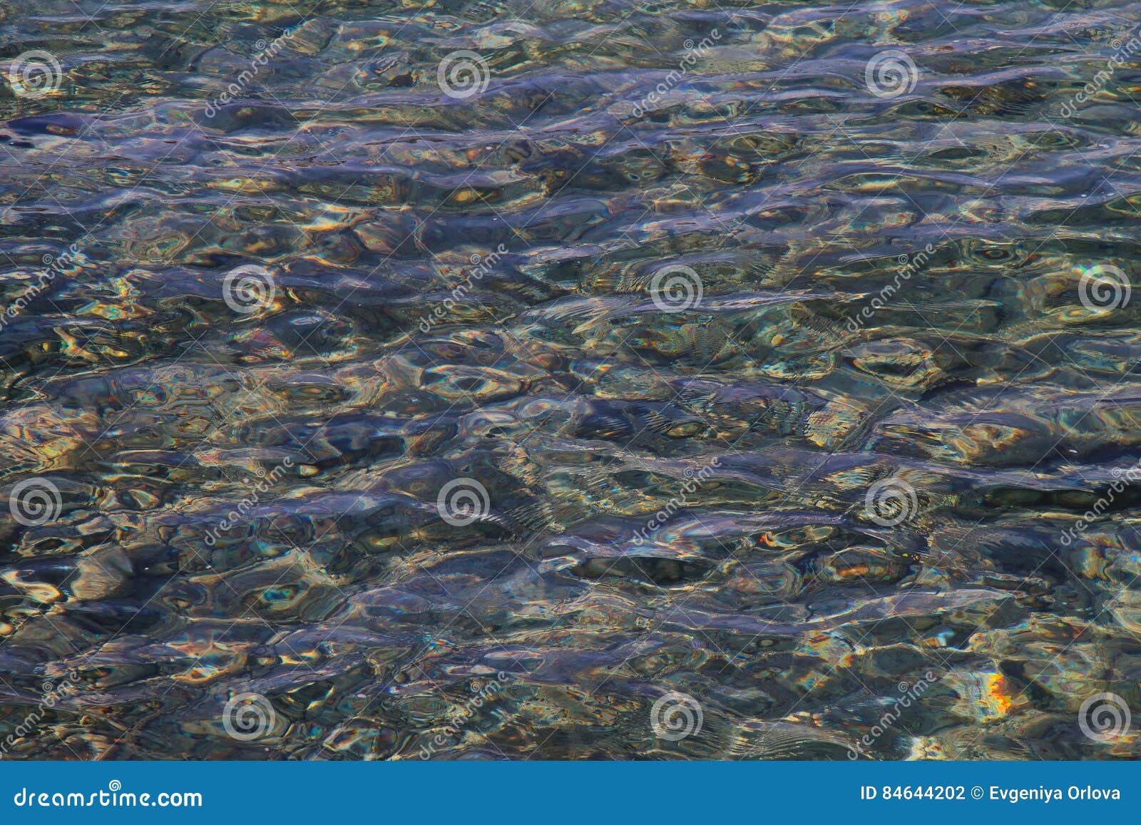 Stones Sea Bottom Pattern, Colored Stone, Clear Water. Stock Photo ...