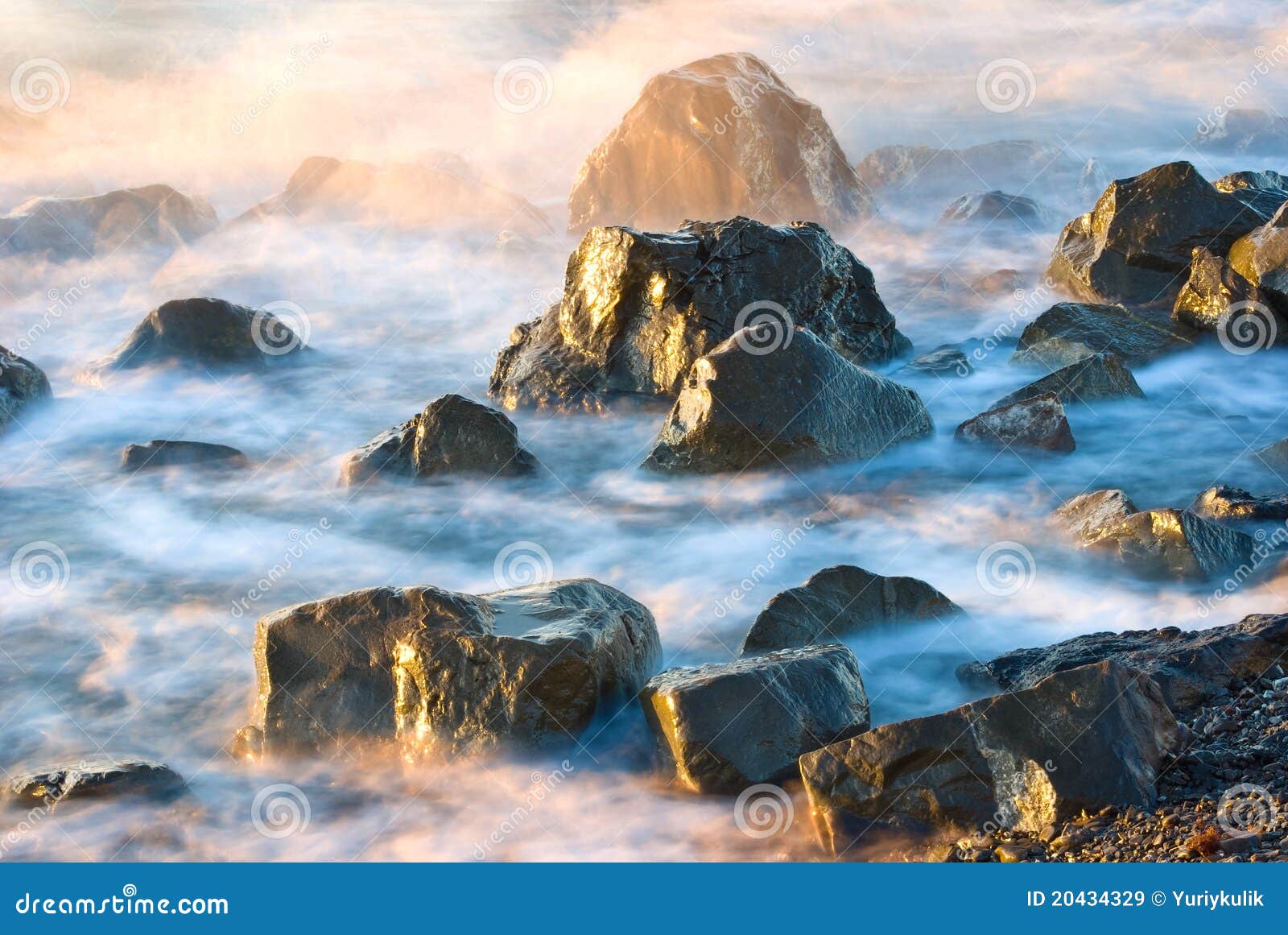 Stones on a sea coast stock image. Image of shorebreak - 20434329
