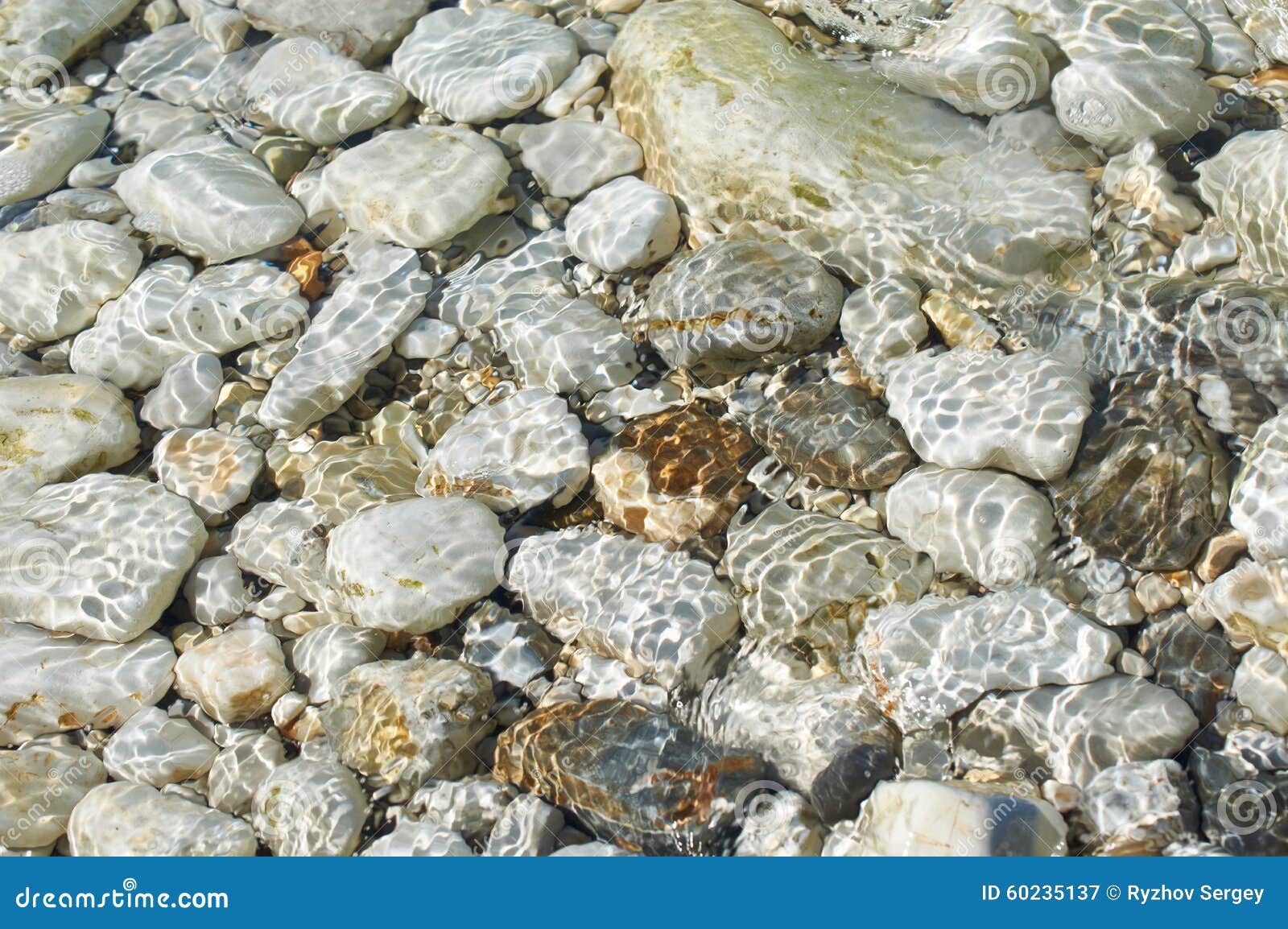 Stones on Seabed in Clear Water Stock Image - Image of beauty, color ...