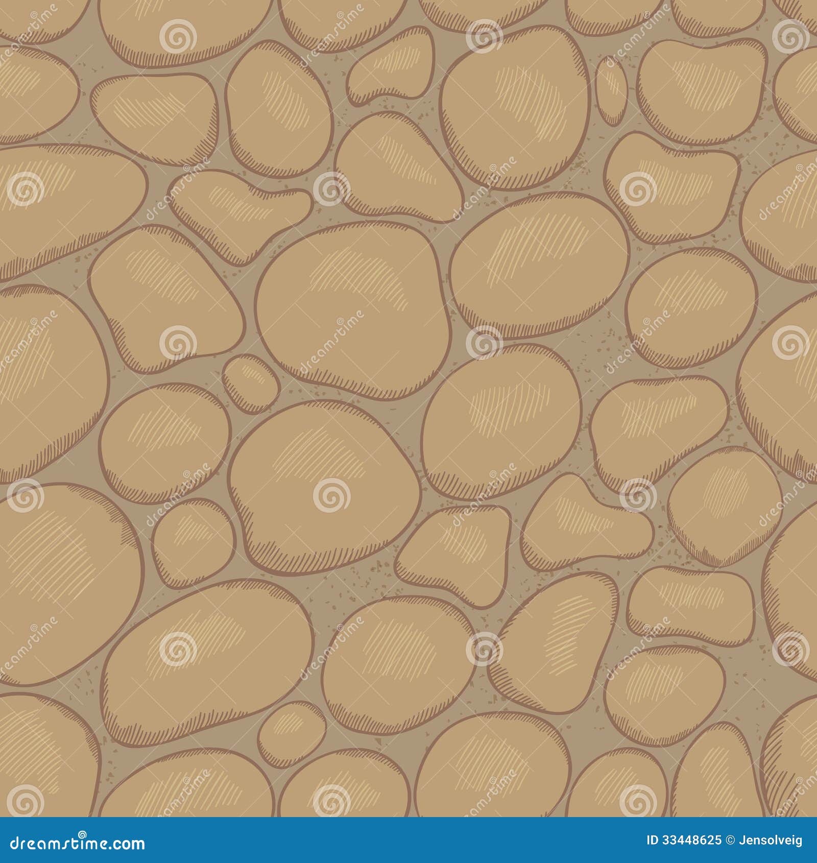 Stones seamless pattern stock vector. Illustration of paving - 33448625