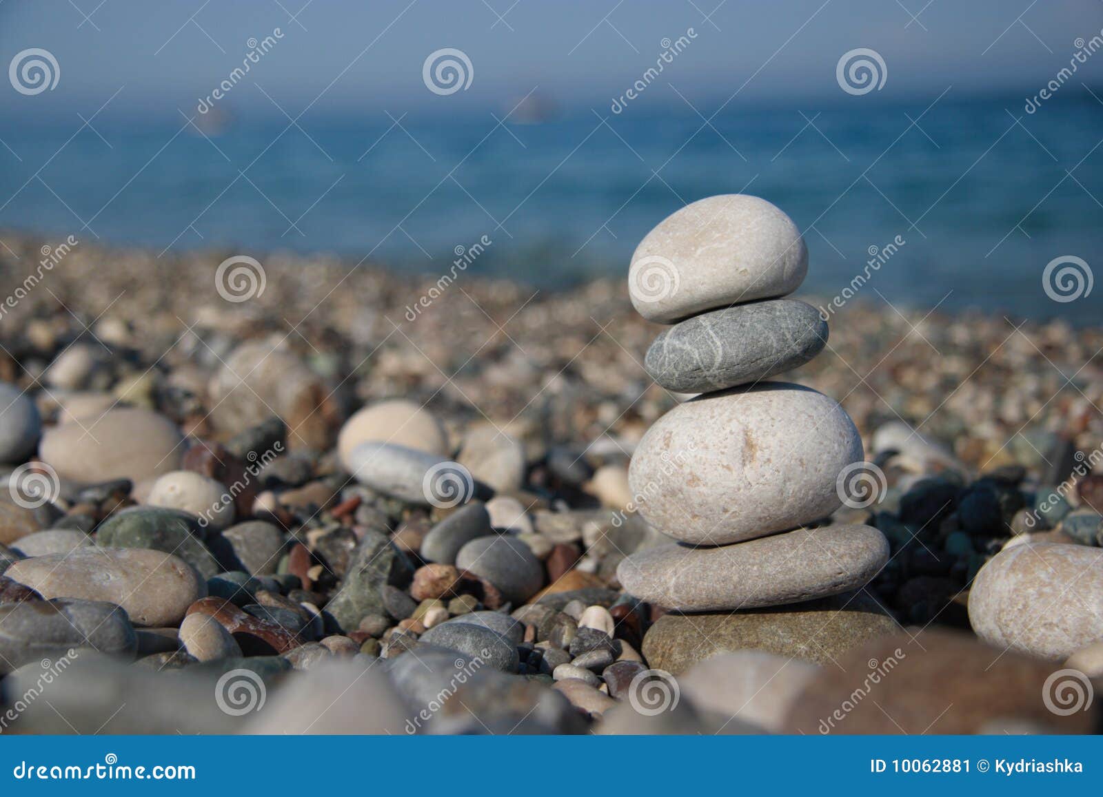 Stones on the seashore stock image. Image of lucky, pyramid - 10062881