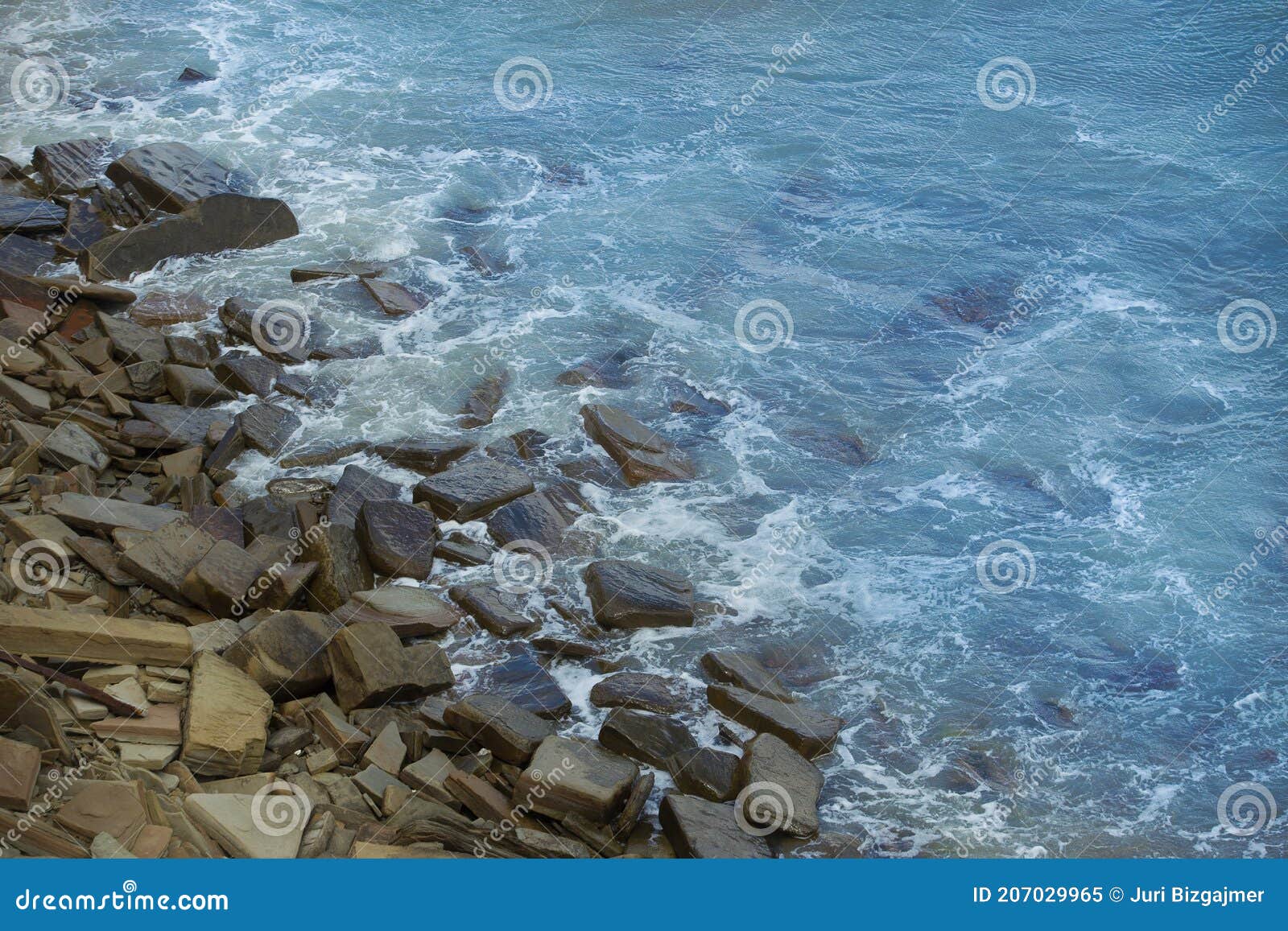 Stones on the Seashore Top View Stock Image - Image of water, rock ...