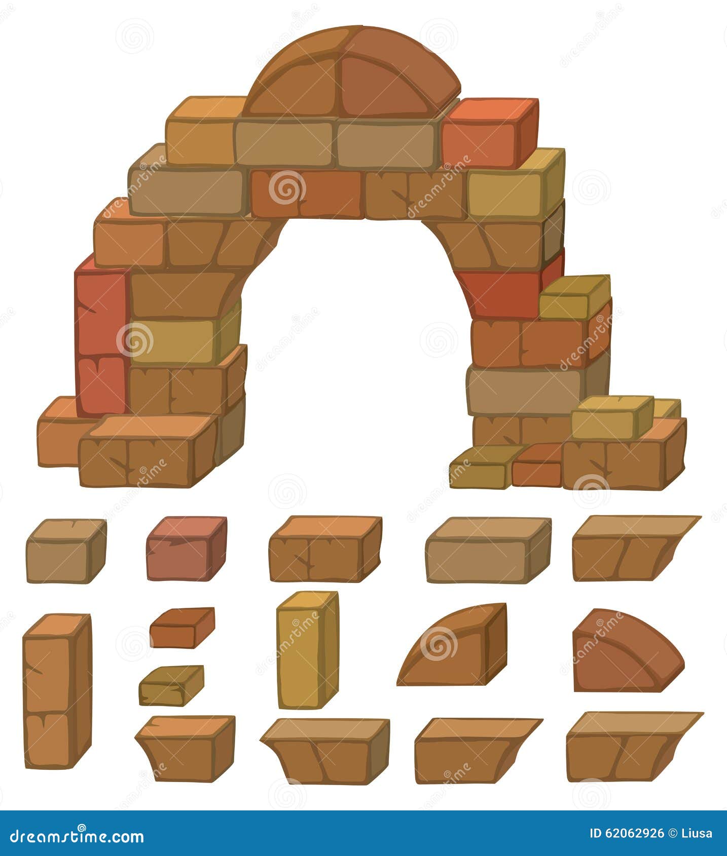 Stones set cartoon stock vector. Illustration of flint - 62062926