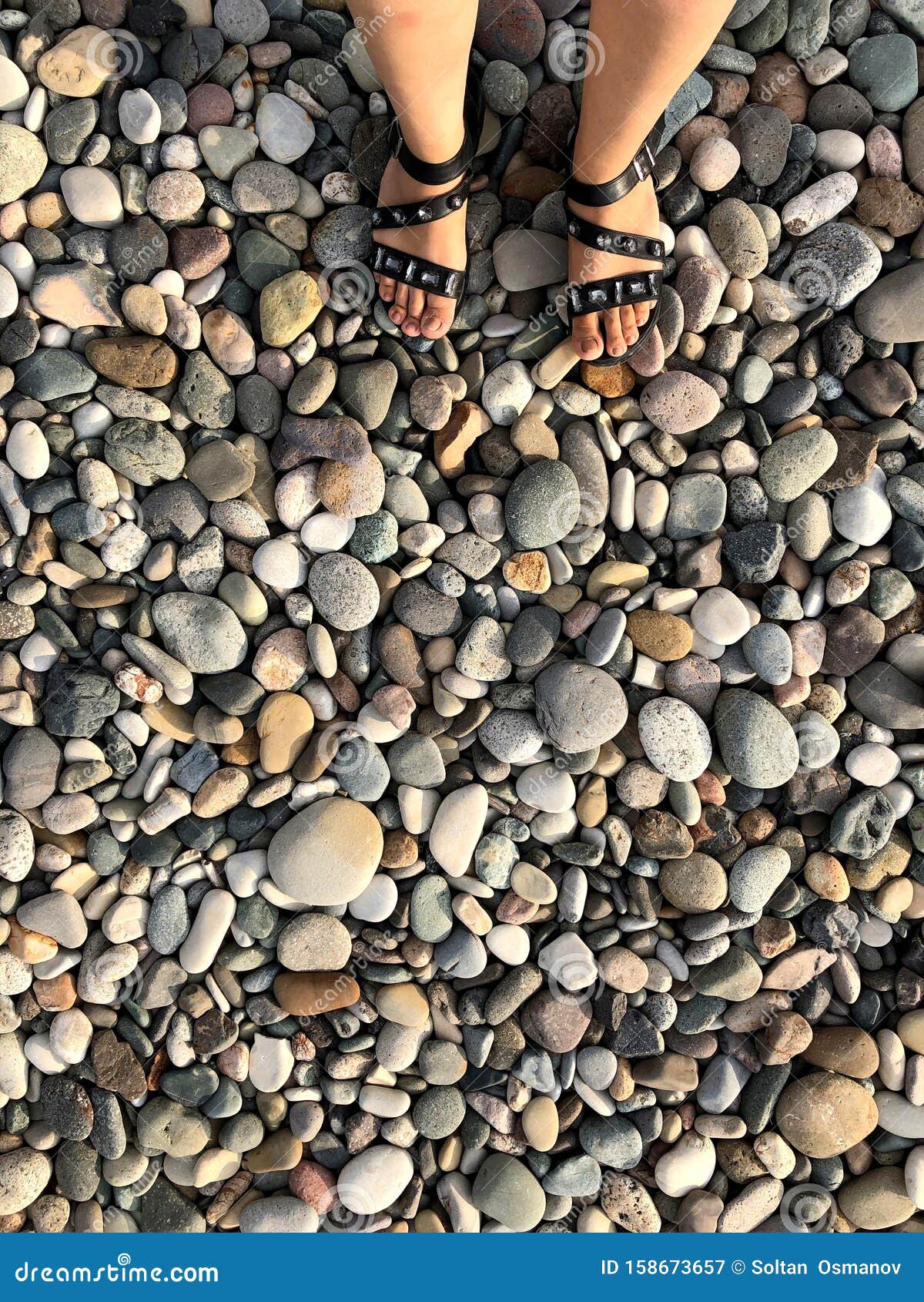 The Stones are Small, Medium, Multi-colored, Diverse and Female Legs ...