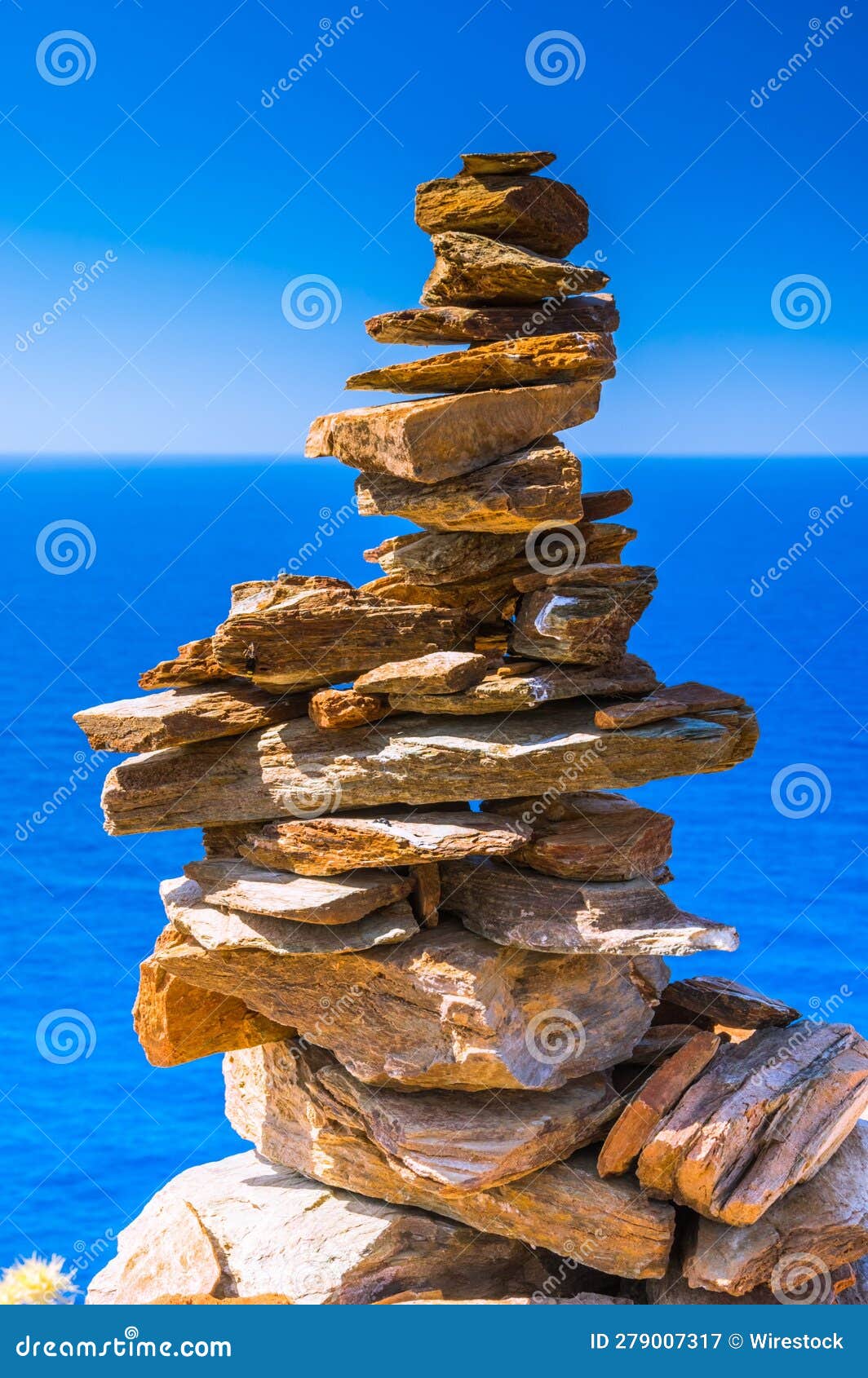Stones Stacked on Top of Each Other Stock Image - Image of nature ...