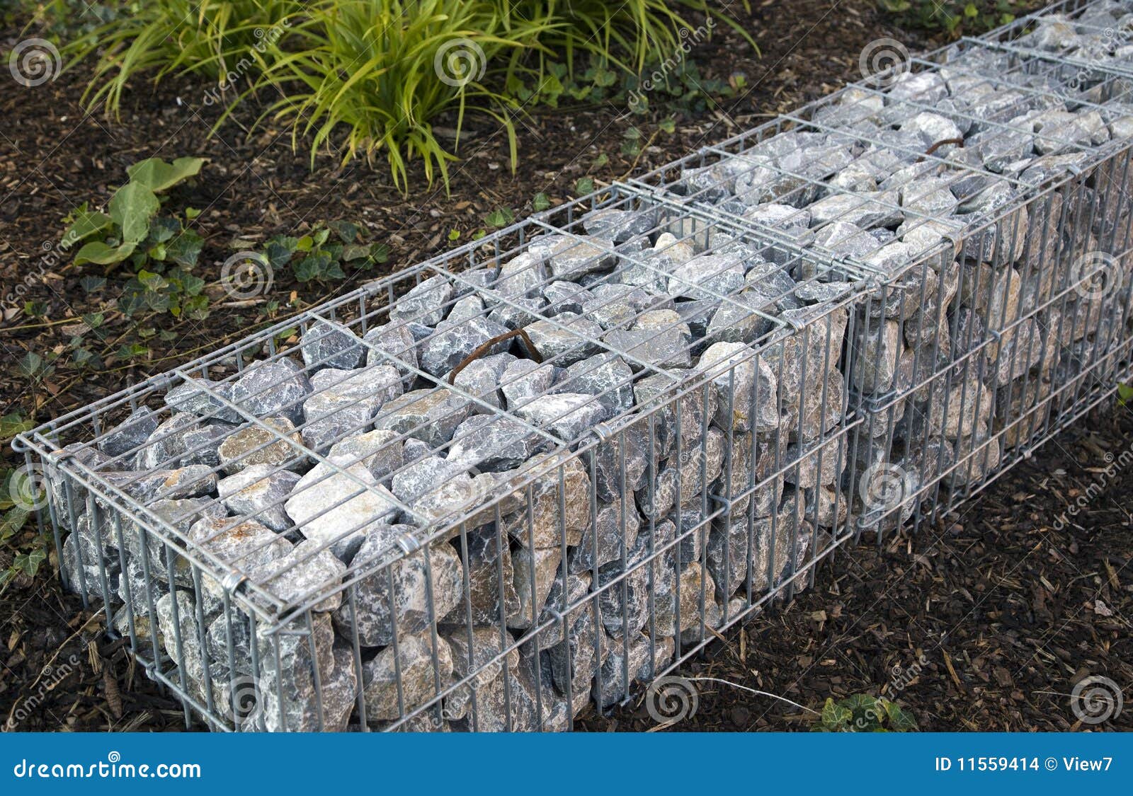 Stones in Storm Water Drainage Stock Photo - Image of container ...