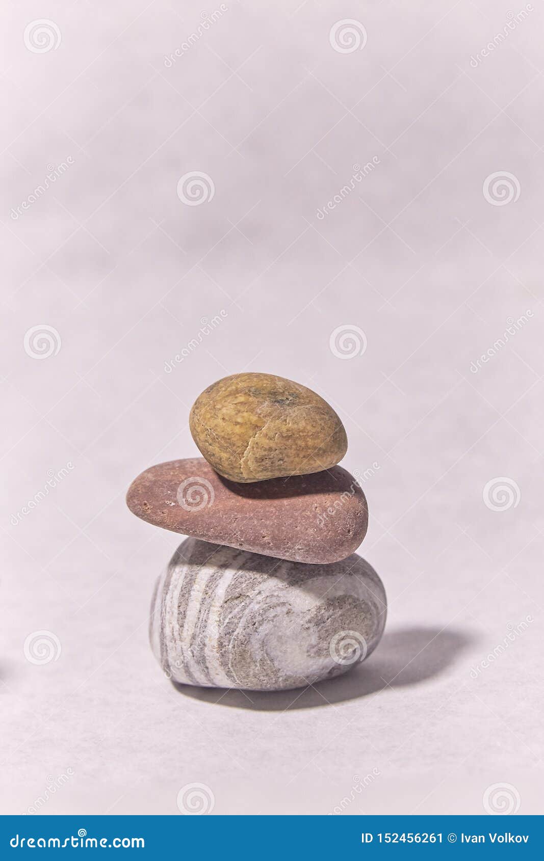 Stones on the Surface. Small Objects. Stone Pyramid Stock Image - Image ...