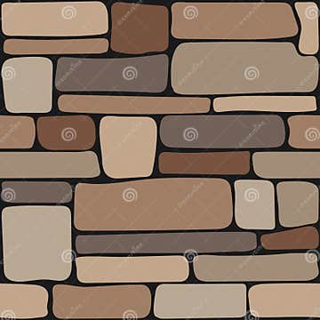 Stones Texture. Seamless Stone Wall, Brick Background Texture Stock ...