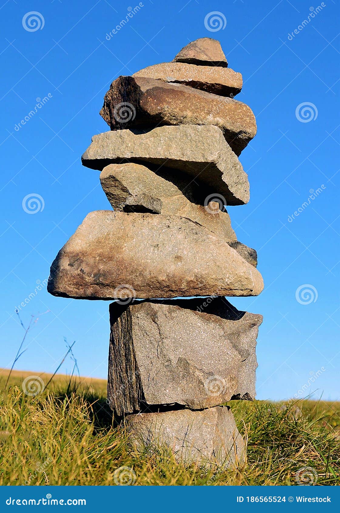 Stones on Top of Each Other on the Natural Environment Stock Photo ...