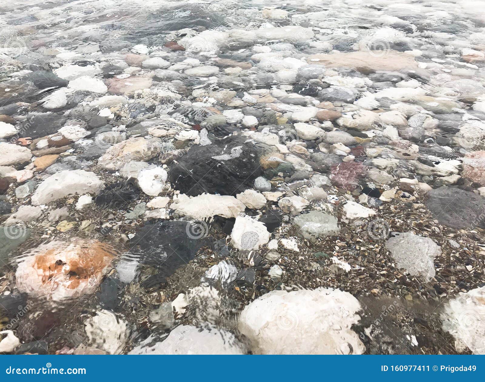 Stones Under the Sea Water. Stock Image - Image of beautiful, bottom ...