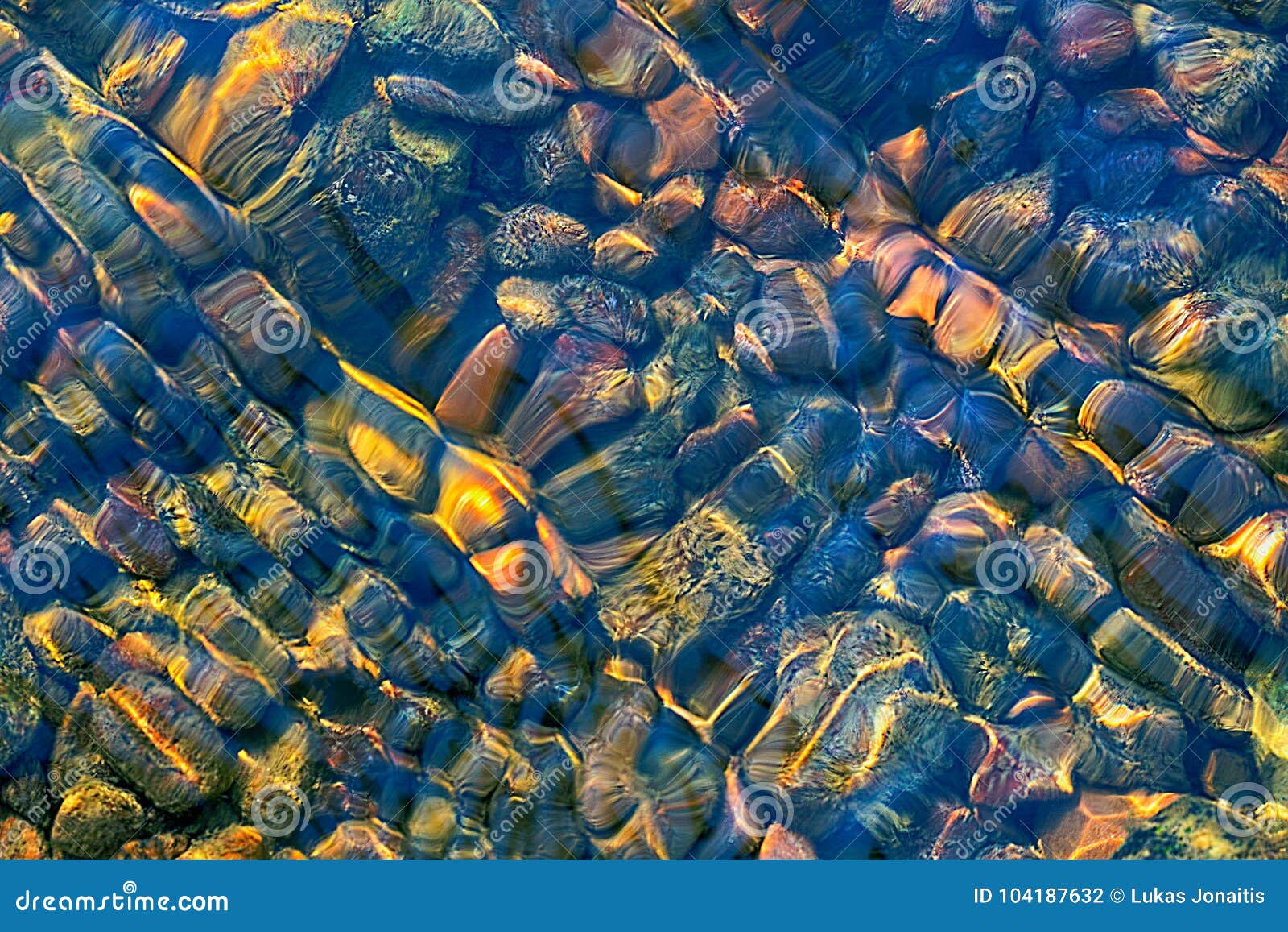Stones under water stock photo. Image of natural, peace - 104187632