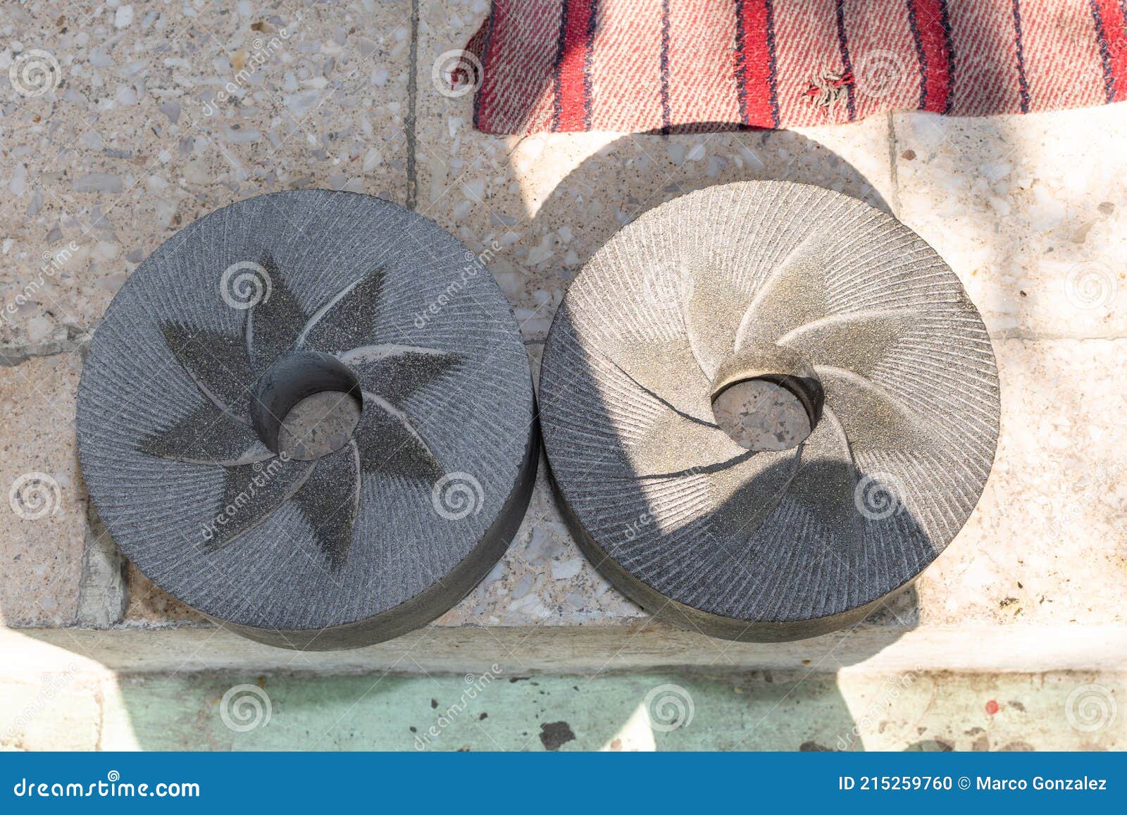 Stones Used To Grind Corn Lying on the Ground after Correct ...