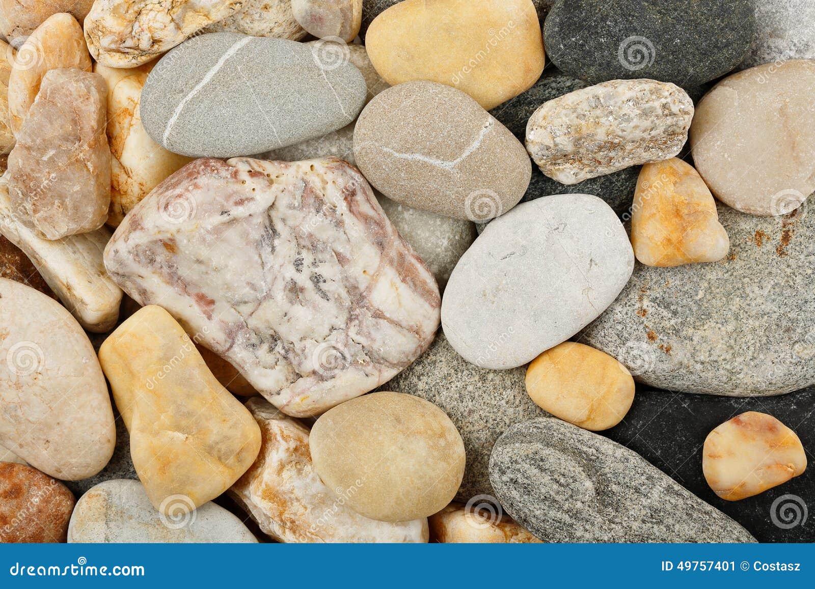 Stones stock image. Image of decoration, variety, smooth - 49757401