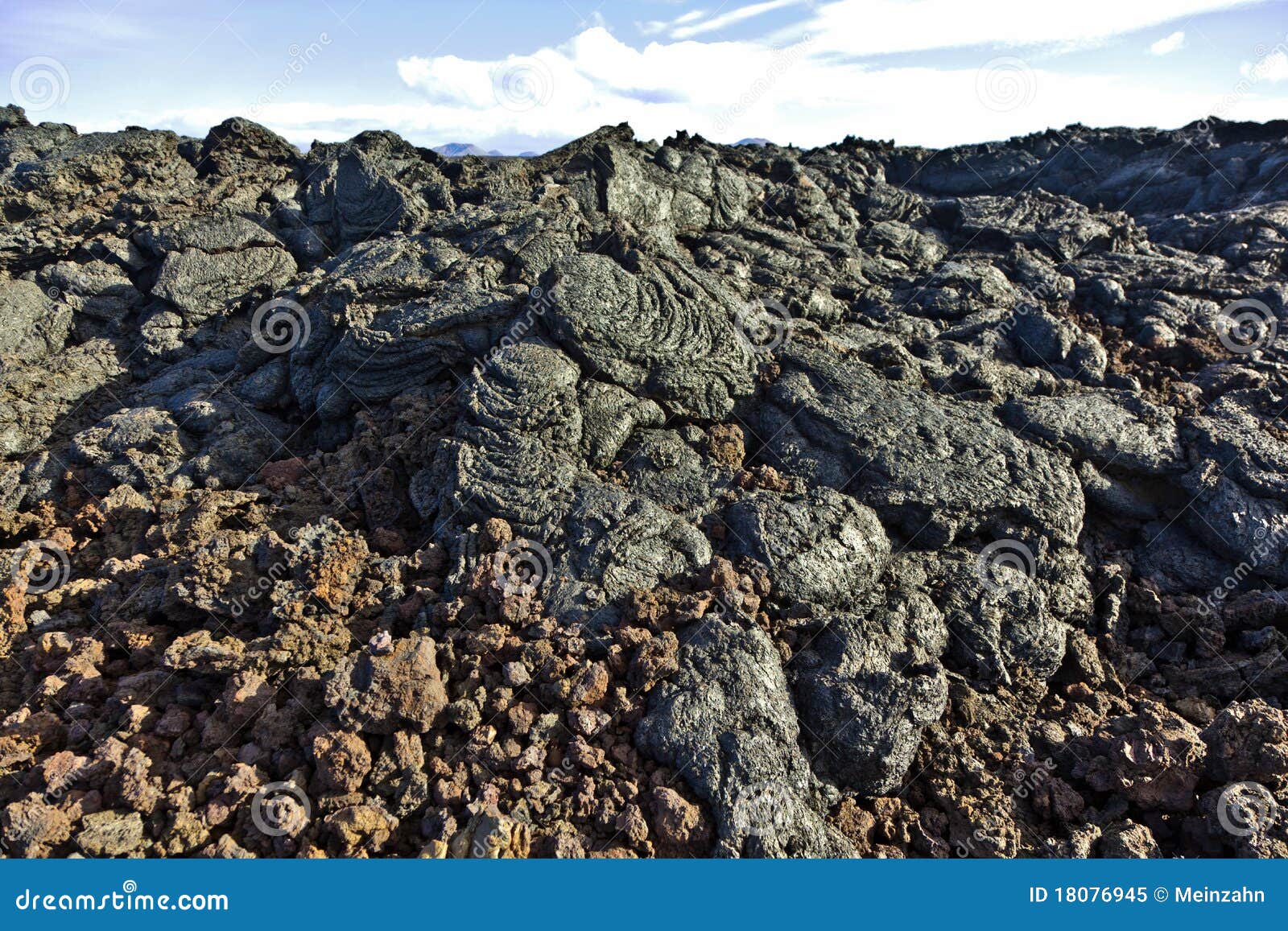 Stones of volcanic flow stock image. Image of lava, outdoor - 18076945