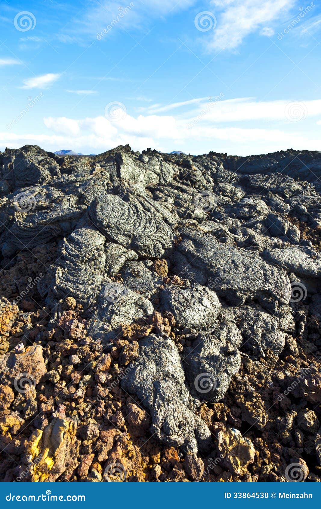 Stones of Volcanic Flow Give Stock Photo - Image of light, background ...